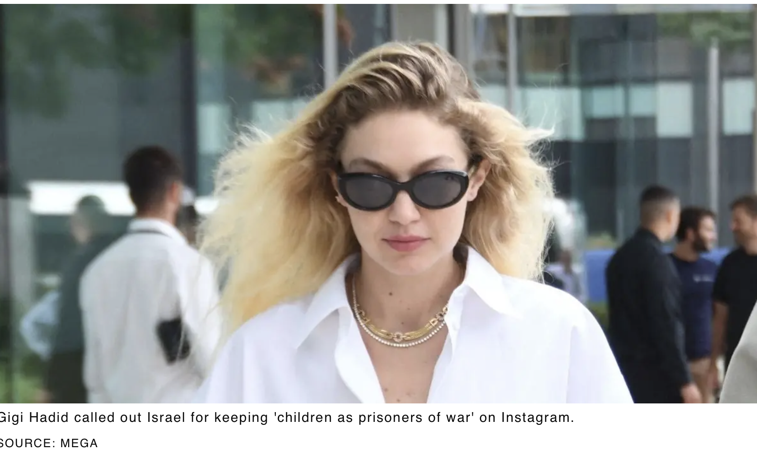SUPERMODEL Gigi Hadid (who is half Palestinian Muslim) is forced to ...
