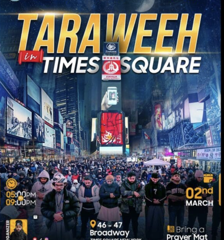 MUSLIM SUPREMACIST INVASION OF NYC – right in the heart of Times Square