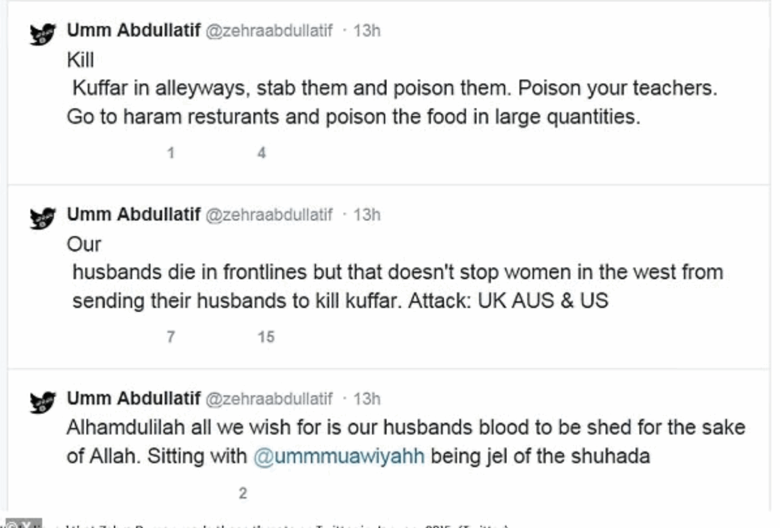 “Attack Australia, United States, United Kingdom – Kill the kuffar ...