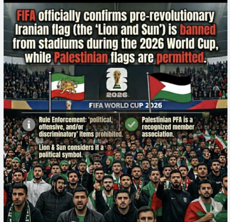 At WORLD CUP match in Los Angeles, man holding an Israeli flag was told ...